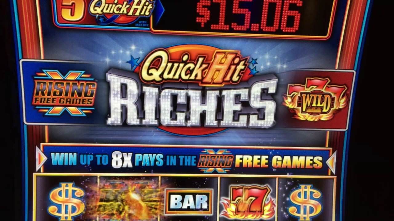 Quick Hit Riches Triple Blazing 777 Wild Slot Machine by